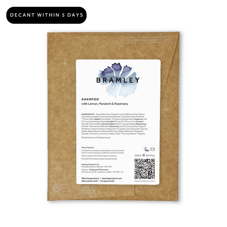 Shampoo Compostable Refill Pouch – Bramley
